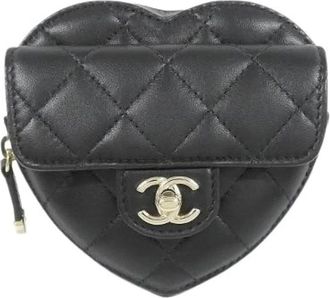 Chanel Sac banane en cuir dagneau Pre-owned - Femme - Pre-owned - Noir - Taille: ONE Size