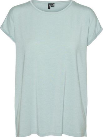 Vero Moda Rundhalsshirt VMAVA PLAIN SS TOP GAJRS NOOS