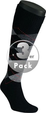 Burlington Herren Kniestrümpfe blau Mikrofaser/Funktion Gemustert