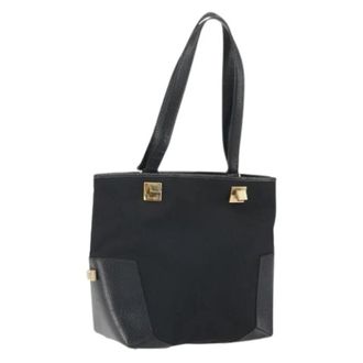 Ferragamo Pre-owned Canvas Tote Bag - - Pre-owned - Damen - Schwarzk - ONE SIZE