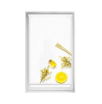 Blindecor Easy Jalousie ohne Bohren, Bedruckt, lichtdurchlässig, Digitaldruck, Citron, 90 x 150 cm (Breite x Höhe), Stoffmaß 87 x 145 cm