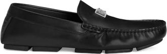 Dolce & Gabbana Mocassins en cuir avec plaque logo