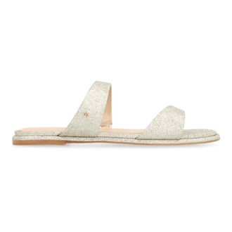 Michael Kors Jaida Sandale aus Leder mit Glitzer - - Shoes - Damen - Gelb - 39 1/2 EU