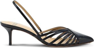 Francesco Russo Slingback-Pumps - Schwarz