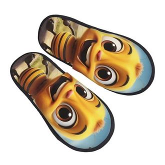 Generic Pantoufles De Maison Abeille Lavables Pantoufles DHiver Antid&eacute;rapant Chausson Hotel Pour Invit&eacute; Camping H&ocirc;tel L