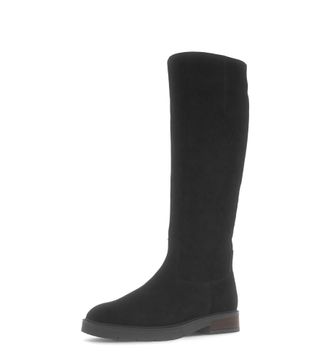 Gabor Damen Klassische Stiefel, Frauen Stiefel,Derby,Silber,rosa,grau,beige,Lack,braun,klassisch,Komfort-Mehrweite,schwarz (Micro),38.5 EU / 5.5 UK