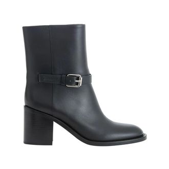 Burberry Femme, Chaussures, Noir, Taille: 39 EU Bottines en cuir