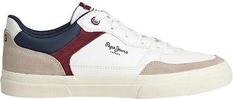 Pepe Jeans London Baskets en Cuir on Masterlow Blanc