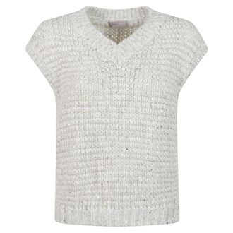 Herno V-Ausschnitt Strickware - - Knitwear - Damen - Wei&szlig; - S