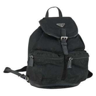 Prada Pre-owned Nylon Rucksack - - Pre-owned - Damen - Schwarzk - ONE SIZE