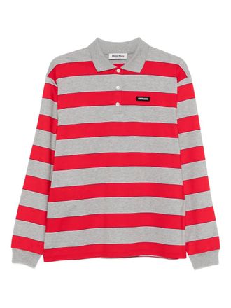 Miu Miu Gestreifter Strick - Rot