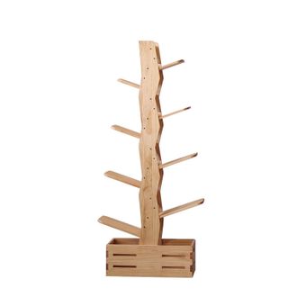 Generic 6/8-stufiges baumf&ouml;rmiges B&uuml;cherregal, kreativ gebogenes vertikales B&uuml;cherregal, B&uuml;cherregal, Einsteckzapfenstruktur, zur Aufbewahrung von B&uuml;chern und