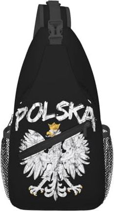 Generic Drapeau Polonais Pologne Polska Eagle Sac &Agrave; Dos Bandouli&egrave;re Multifonctionnel Sacs &Agrave; Dos Antivol Sac Poitrine Pour Shopping Excursion Femme