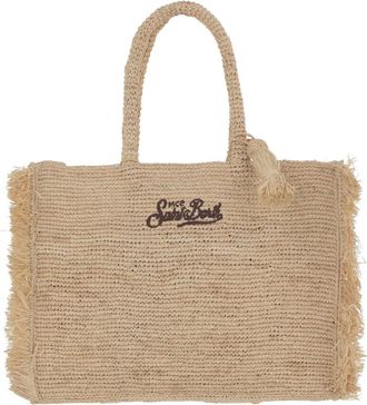 MC2 Saint Barth Femme, Sacs, Beige, Taille: ONE Size Sac en raphia avec logo