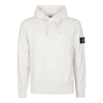 Stone Island Kapuzenpullover mit Beuteltasche - - Sweatshirts & Hoodies - Herren - Wei&szlig; - 2XL
