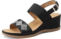 Queen Helena BZ393 BZ393 Coins avec strass pour femme, BZ393 Noir, 38 EU