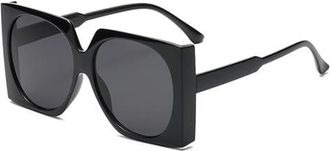 Generic Lunettes De Soleil &Agrave; Monture Large For Femmes, Plein Air, Sport For Hommes(Black)