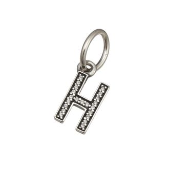 Pandora Femme, Accessoires, Gris, Taille: ONE Size Charme Pendentif Lettre H