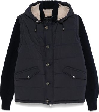 Barba Jacke mit abnehmbaren Ärmeln - Blau