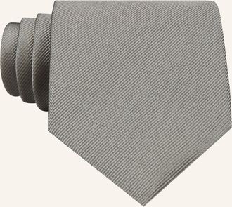 HUGO BOSS Seidenkrawatte grau