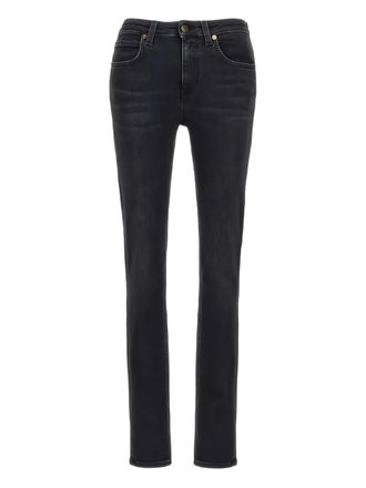 Roberto Cavalli jean skinny à effet délavé - Noir