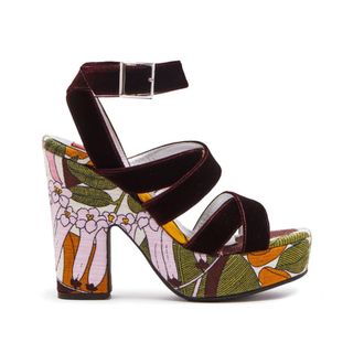 La DoubleJ Power-Printed Medal Wedge Sandalen - - Shoes - Damen - Mehrfarbig - 39 EU