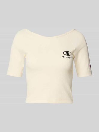 Champion Fitted Fit Crop Shirt mit Label-Stitching