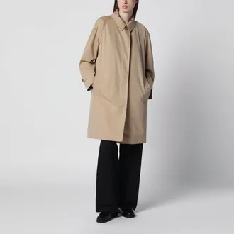Burberry Honigbeiger Baumwollmantel