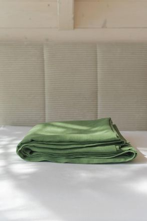 AmourLinen unisex vegan Bettlaken Matcha Grün