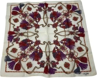Celine Pre-owned Foulard en Soie-Coton - Femme - Pre-owned - Multicolore - Taille: ONE Size