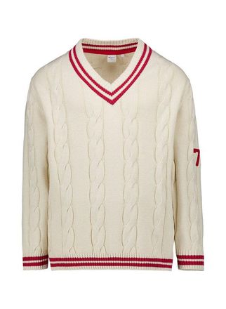 Pepe Jeans London Herren Pullover wei&szlig; unifarben