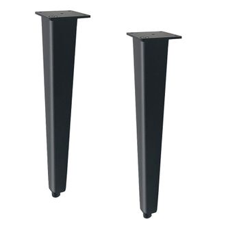 Generic 2 St&uuml;ck Metall-M&ouml;belf&uuml;&szlig;en, Verstellbare Quadratische Schrankbeine, Verdicktes Aluminium, Robuste Tisch Stuhlbeinverl&auml;ngerungen, Mit Fu&szlig;schutzkappe(Sch