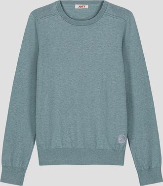 Jott Pull en maille col rond Vert min&eacute;ral Heloise - Taille XXL