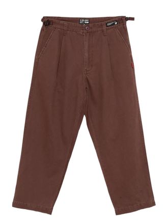 Izzue pantalon &agrave; &eacute;cusson &agrave; logo - Marron