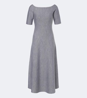 Gabriela Hearst Midikleid Vivia aus Wolle, Seide und Kaschmir