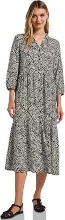 Street One A144562 Robe à Volants à Motifs, Vert pin Grove, 44 Femmes