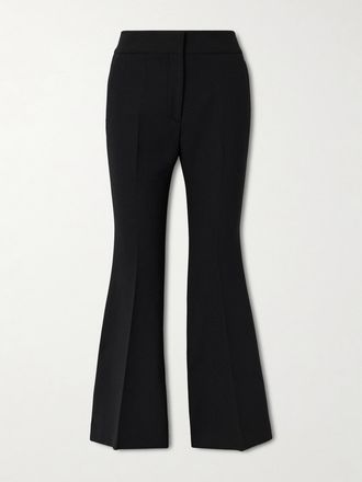 Gabriela Hearst Pantalon &Eacute;vas&eacute; En Cr&ecirc;pe De Laine &Agrave; Plis Marsh - Noir
