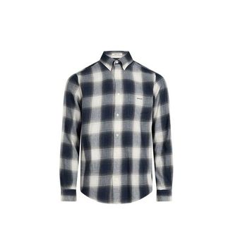 GANT Chemise droite col boutonn&eacute; &agrave; carreaux en coton