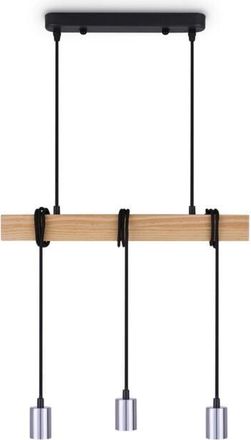 Paco Home Paco Home Suspension Lampe Suspendue Salon Salle À Manger Cuisine Vintage E27 Chrome, Suspension 3xE27