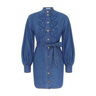 Zimmermann Denim Applique Mini Dress - - Dresses - Damen - Blau - XS