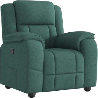 vidaXL Relaxsessel Dunkelgr&uuml;n Stoff Vidaxl