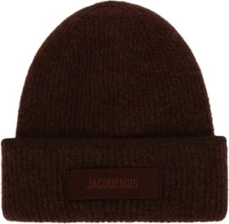 Jacquemus Le Bonnet Gros Grain - Homme - Accessoires - Brun - Taille: ONE Size