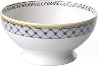 Villeroy & Boch Villeroy und Boch Audun Ferme Schüssel, 1,1 L, Premium Porzellan, Weiß/Grau