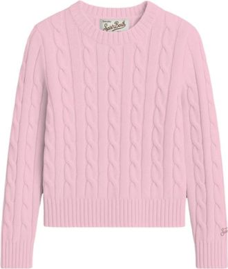 MC2 Saint Barth Sorbonne Braid Wool - Femme - Pulls - Rose - Taille: 40 FR