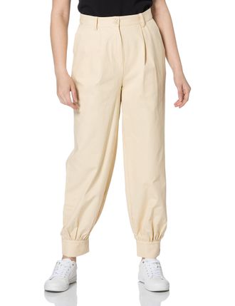 NA-KD Damen Cocoon Suit Pants Anzughose, beige, 42 EU