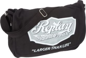 Replay FM3035 FM3035.000.A0008 Herren Schultertaschen, Schwarz (Black), 48x31x10 cm (B x H x T)