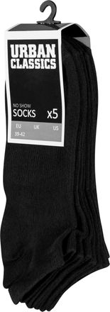 Urban Classics Herren Socken No Show Socks 5 - Pack TB1470, Gr. 47/50, Schwarz (Black 7)