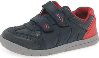 Clarks Gar&ccedil;on Rex Play Basket, Bleu Marine Rouge, 27.5 EU