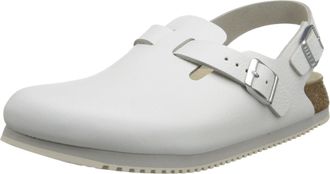 Birkenstock Tokio 61410-41-normal 61410-41 - Zapatillas antiest&aacute;ticas de Piel Natural, Talla 41, Con Plantilla Normal, Color Blanco