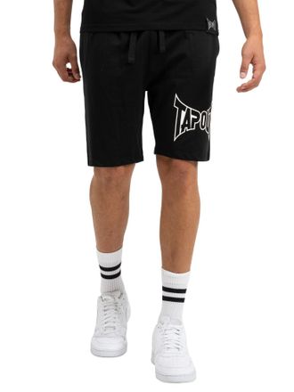 Tapout Herren Shorts Lifestyle Basic Shorts Normale Passform, Black/White, L